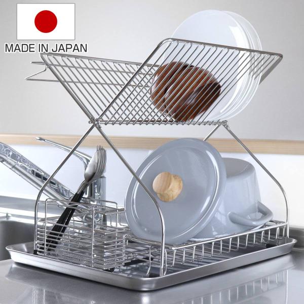 サイズ/約幅43.5×奥行32×高さ35cmトレー：約幅43.5×奥行32×高さ2.5cm箸立て：約幅15×奥行7.5×高さ10.7cm重量/約2.5kg内容量/本体、箸立て、トレー：各1個材質/本体・箸立て：18-8ステンレストレー：18...