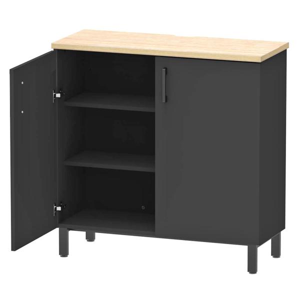 サイズ/約幅100×奥行41.8×高さ100cm重量/約52kg内容量/1台付属品：六角レンチ材質/本体・扉：低圧メラミン樹脂化粧木質ボード、PVCエッジ脚部：スチール（粉体塗装）取手：アルミアジャスター：PP生産国/中国製アジャスター/付...