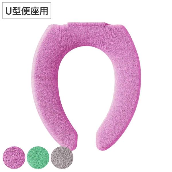サイズ/U型便座用内容量/1個材質/表糸：アクリル100％芯糸：ナイロン91％・ポリウレタン9％種類/ピンク、グリーン、グレー生産国/日本製洗濯/洗濯機使用可能乾燥機/使用不可●U型専用の便座カバーです。●フェミニンになり過ぎない、発色の良...