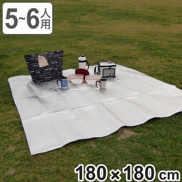 サイズ/約横180×縦180cm厚さ：約0.2cm内容量/1枚材質/アルミ蒸着フィルム、発泡ポリエチレン●適度なクッション性があり、地面からの冷気や湿気を遮断してくれるレジャーシートです。●お花見や運動会、海や山など、アウトドアやレジャーに...