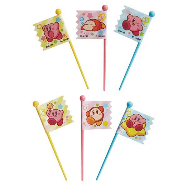 サイズ/約長さ6.7cm内容量/12本入り（3柄×4本）材質/ABS樹脂生産国/日本製耐熱温度/70度耐冷温度/-30度●星のカービィのお弁当用ピックです。●ミートボールやミニトマトなどにさせば、楽しいお弁当のできあがりです。●お子様のお弁...