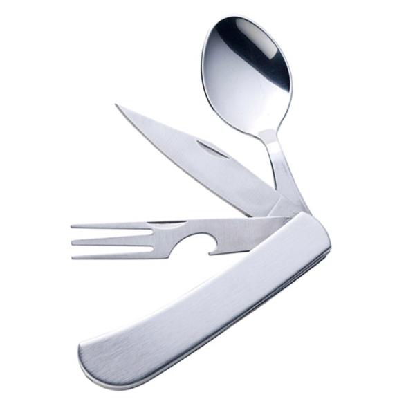 サイズ/約幅3.2×奥行2.4×高さ9.8cm内容量/1本材質/ステンレス生産国/中国製食器洗い乾燥機/使用可能電子レンジ/使用不可オーブン/使用不可●スプーン、フォーク、ナイフ、栓抜きが1つになった便利なマルチツールです。●フォークには栓...