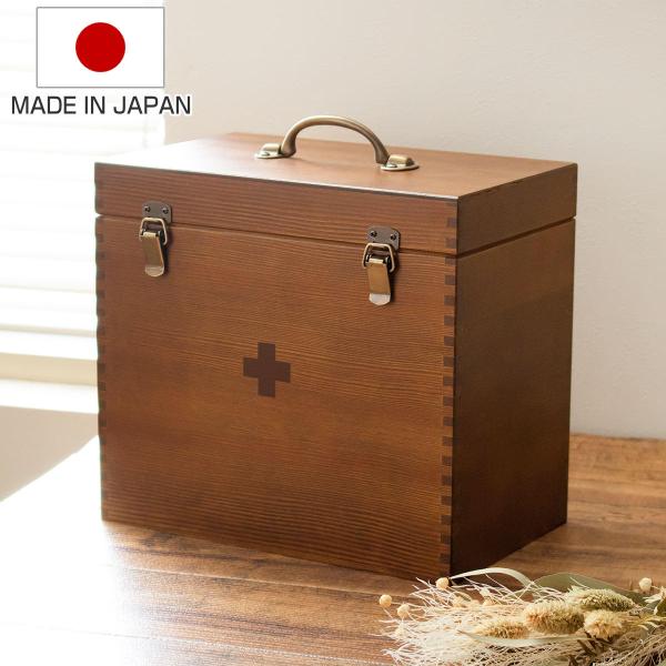 サイズ/約幅26×奥行17.3×高さ24.4cm下部箱内寸：幅24.5×奥行14.5×高さ19.2cmトレイ内寸：幅11.2×奥行13.5×高さ3.2cm内容量/1個材質/側板（下部箱側面・蓋側面）：米ツガ（ツガ材）天然木天板：シナ合板底版...