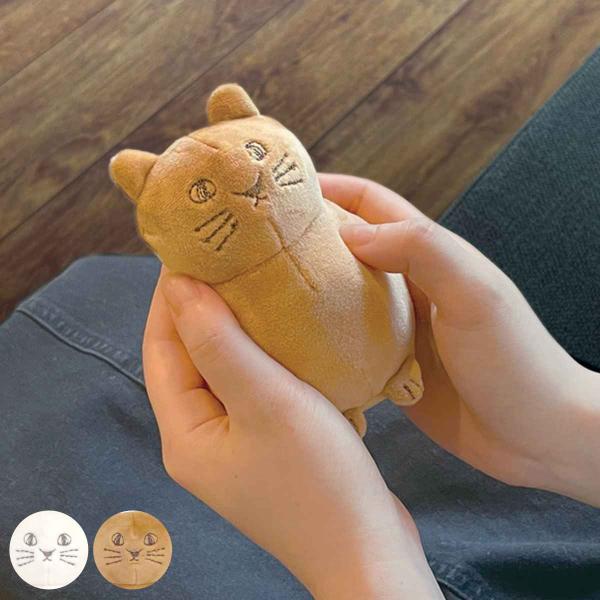 クッション にゃふにゃふ 手のひらサイズ おすわり ネコ クッション にゃふにゃふ 手のひらサイズ おすわり ネコ
