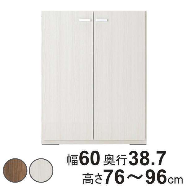 サイズ/約幅60×奥行38.7cm約高さ76〜96cm内容量/1台付属品：可動棚1枚固定金具材質/特殊プリント化粧板種類/ホワイトウッド、ウォールナット生産国/日本製組立状態/完成品●お好みの高さでオーダーができるリビングシェルフです。●最...