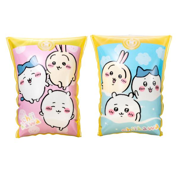 サイズ/約横25×縦16cm内容量/1セット材質/本体・空気栓：塩化ビニル樹脂生産国/中国製●海やプール、スイミングで大活躍のアームリングです。●キッズサイズなのでお子様にピッタリです。なんか小さくてかわいいやつ ハチワレ うさぎ 腕に付け...