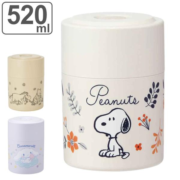 サイズ/約高さ12.9cm直径：約9cm重量/約140g容量/約520ml内容量/1個材質/蓋・本体・プッシュボタン：ABS樹脂バルブ：シリコーンゴムバネ：ステンレス鋼種類/スヌーピー、くまのプーさん、シナモロール生産国/日本製パーツ別耐熱...