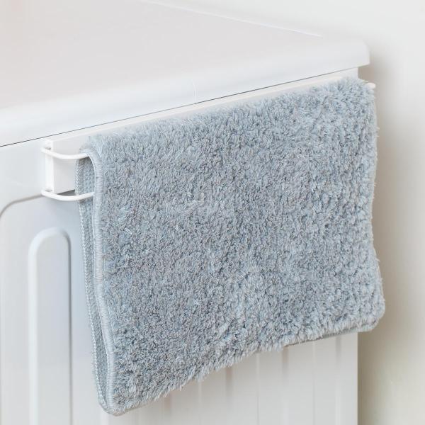 サイズ/約幅40.6×奥行5.7×高さ5.2cm内容量/１個材質/バー：鉄（樹脂コーティング）支持部：ABS樹脂、ラバーマグネットネジ：ステンレス鋼生産国/中国製耐熱温度/80度耐荷重/１kg●浮かせる収納で洗面スペースをスッキリ綺麗にしま...