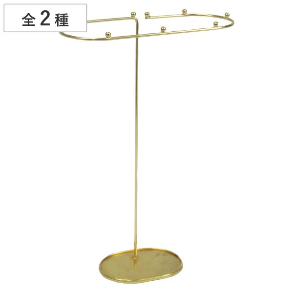 サイズ/A：約幅16×奥行7.5×高さ24.5cmB：約幅20×奥行7×高さ27cm内容量/1個材質/アイアン種類/A、B原産国/インド●お気に入りのアクセサリーをディスプレイ出来るアクセサリースタンドです。●真鍮風の加工を施した華やかなデ...