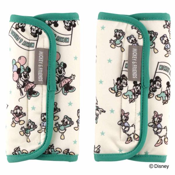 サイズ/約横24×縦16cm内容量/2枚入材質/表生地：ポリエステル中生地・裏生地：綿生産国/中国製洗濯/洗濯機使用可能●赤ちゃんの肌を守り、よだれや汗などのベルト汚れを防いでくれるベルトカバーです。●表はポリエステル、裏はタオル素材のリバ...