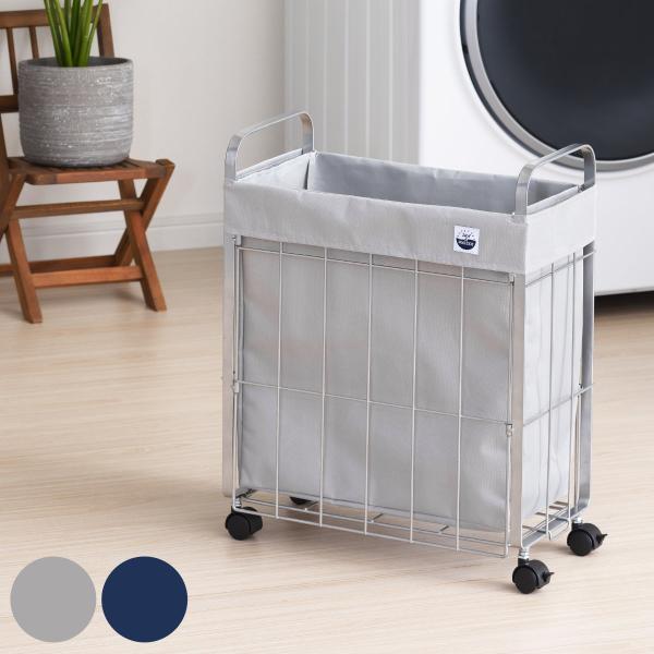 サイズ/外寸：約幅39.5×奥行20.5×高さ48.4cm内寸：約幅38×奥行19×高さ37.5cm折りたたみ時：約幅5×奥行55×高さ48.4cm重量/約2kg内容量/1台材質/バスケット：スチール（焼付塗装）カバー：ポリエステルキャスタ...