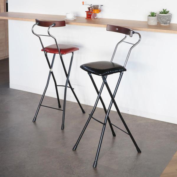 サイズ/約幅37×奥行52×高さ101.5cm座面高：約73.5cm折りたたみ時：約幅37×奥行20×高さ113cm重量/約4.3kg内容量/1脚材質/座面：ポリエステル背面：整形合成板フレーム：スチールパイプ種類/リザードブラック、リザー...