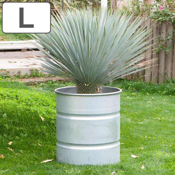 サイズ/約高さ54cm直径：約48.6cm13号鉢目安重量/約8.4kg容量/約100L内容量/1個材質/ガルバナイズドシート（クリアラッカー仕上げ）ステッカー：ANTI UV・リムーバブル仕様生産国/中国製●重厚な存在感を放つBOTANY...