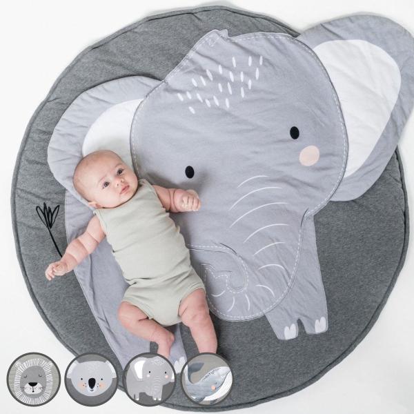 サイズ/約幅100×高さ100cmパッケージサイズ：約幅33.5×高さ30×奥行8cm（持ち手含まず）重量/約640g内容量/1枚材質/表地：コットン100％中わた：ポリエステル100％種類/ライオン、コアラ、エレファント、ホエール洗濯/洗...