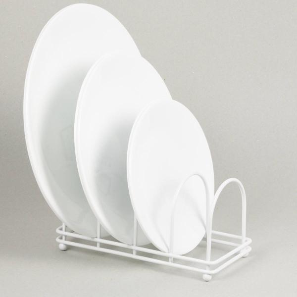 サイズ/約幅20.5×奥行9.5×高さ10.5cm重量/約248g内容量/1個材質/鉄（エポキシ樹脂塗装）生産国/中国製●お皿を立てて収納できるので、必要なお皿をサッと取り出せます。●シンク上やシンク下のスペースを有効活用できます。お皿立て...