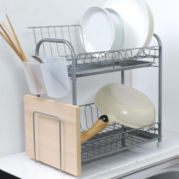 サイズ/約幅37.5×奥行22.5×高さ37.5cmトレー：約幅33×奥行17×高さ1.5cm重量/約1.2kg内容量/1台付属品：水切りポケット材質/本体・トレー：鉄（エポキシ樹脂塗装）水切りポケット：ポリプロピレン保護キャップ：塩化ビニ...