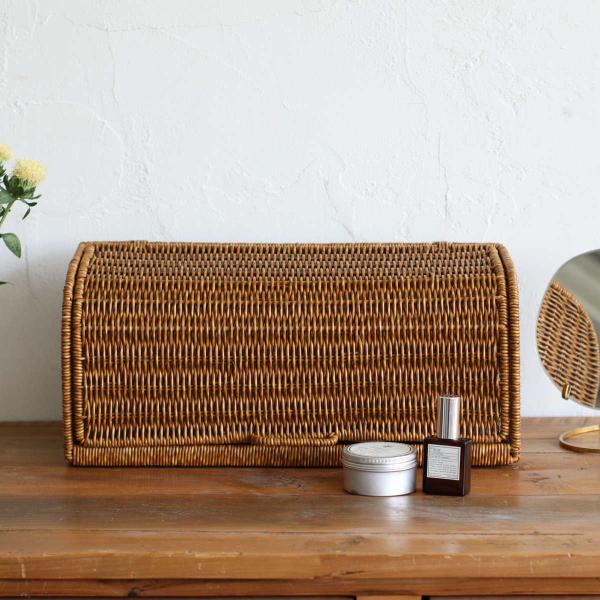 サイズ/約幅40×奥行16×高さ18cm重量/約895g内容量/1個材質/ポリプロピレン、ポリエチレン、アイアン生産国/中国製●汚れたらさっと水拭きできる、キッチン収納に最適なポリプロピレン製のブレッドケースロングタイプです。●フレームには...