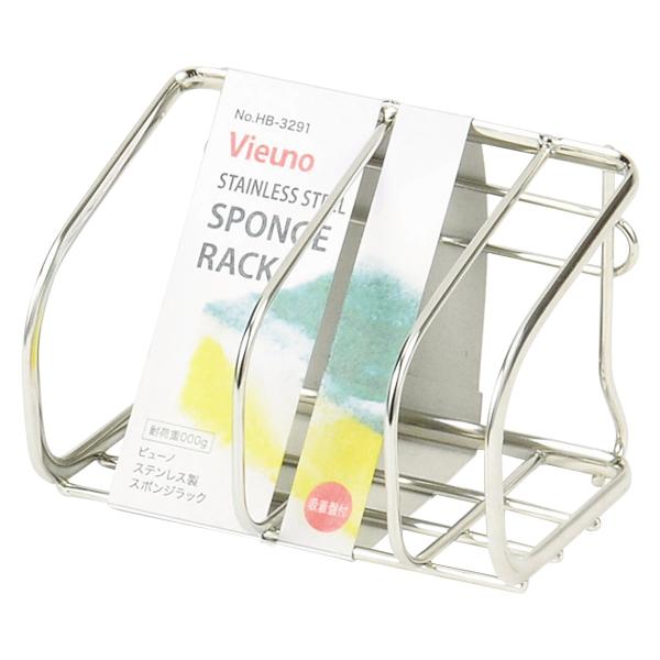 サイズ/約幅11.5×奥行8.5×高さ7.5cm重量/約127g内容量/1個材質/本体：ステンレス鋼吸着盤：塩化ビニル生産国/中国製耐荷重/約500g●たわしやスポンジなどを収納しておけるスポンジラックです。●吸盤でシンク周りの壁面に簡単に...
