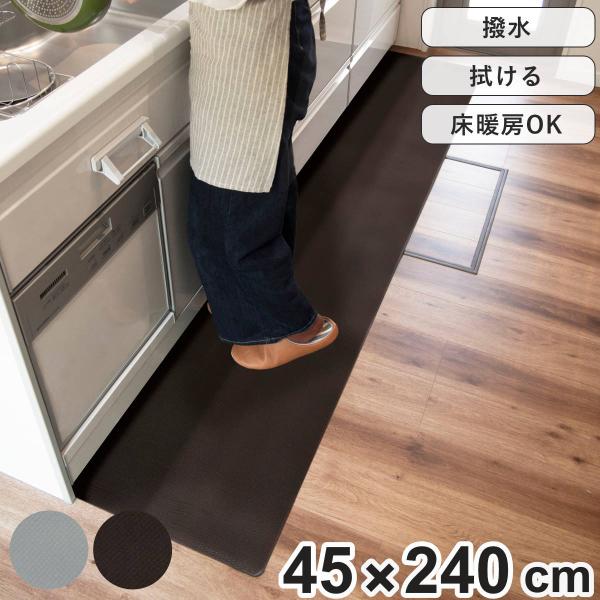 サイズ/約横240×縦45cm厚さ：約0.8cm内容量/1枚材質/塩化ビニル樹脂種類/グレー、ブラウン生産国/中国製洗濯/不可乾燥機/使用不可床暖房/ホットカーペット/対応●約8mmの厚みがあり、しっかりとクッション性を感じられます。●モチ...