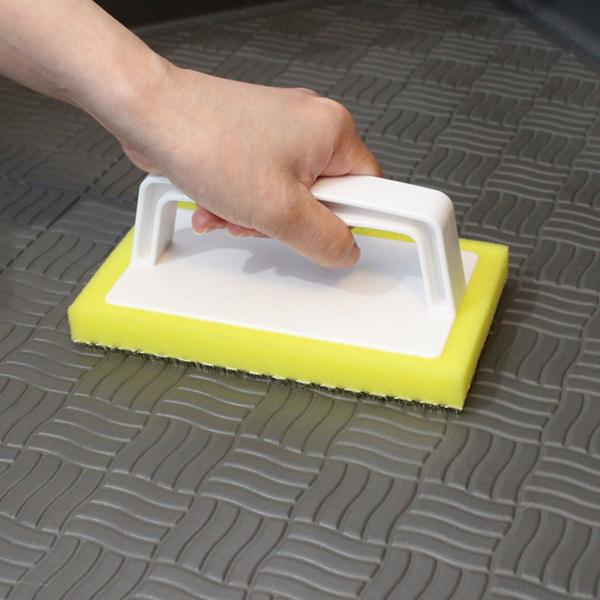 サイズ/約幅10×奥行16×高さ7cm重量/約70g内容量/1個材質/スポンジ：ポリウレタンブラシ：ナイロン、ポリエステルグリップ：ABS樹脂生産国/日本製耐熱温度/70度●洗剤不要の凹凸床お掃除ブラシ浴室用です。●洗剤による手荒れの心配も...