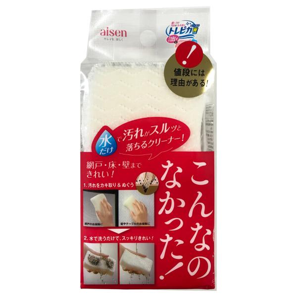 サイズ/約幅7.8×奥行3.1×高さ13.5cm重量/約14g内容量/1個材質/ポリウレタンフォーム、ポリエステル40％、レーヨン60％生産国/日本製耐熱温度/80度●汚れをカキ出す極細素材トレピカと、しっかり汚れを絡めとるレーヨン素材を使...