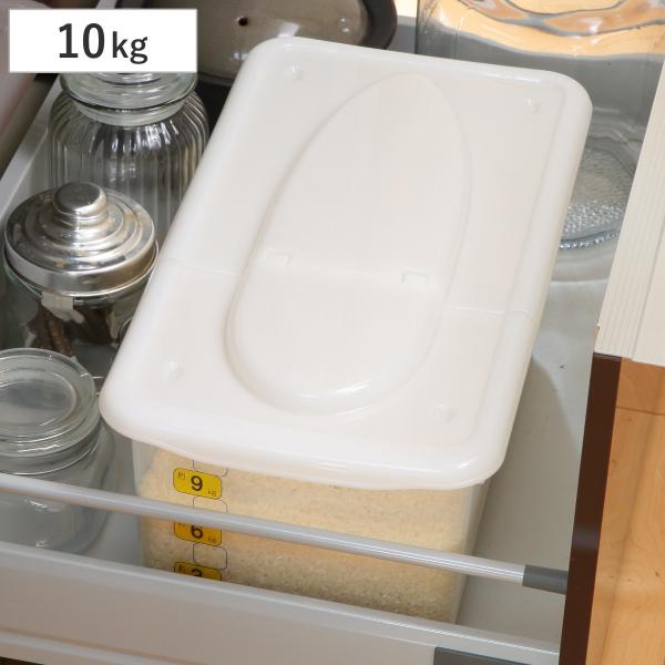 サイズ/約幅24×奥行45.5×高さ20cm重量/約713g容量/約13.5L米収納量：約10kg計量カップ：約200ml内容量/1個付属品：計量カップ材質/本体、計量カップ：ポリプロピレン生産国/日本製耐熱温度/120度耐冷温度/-20度...