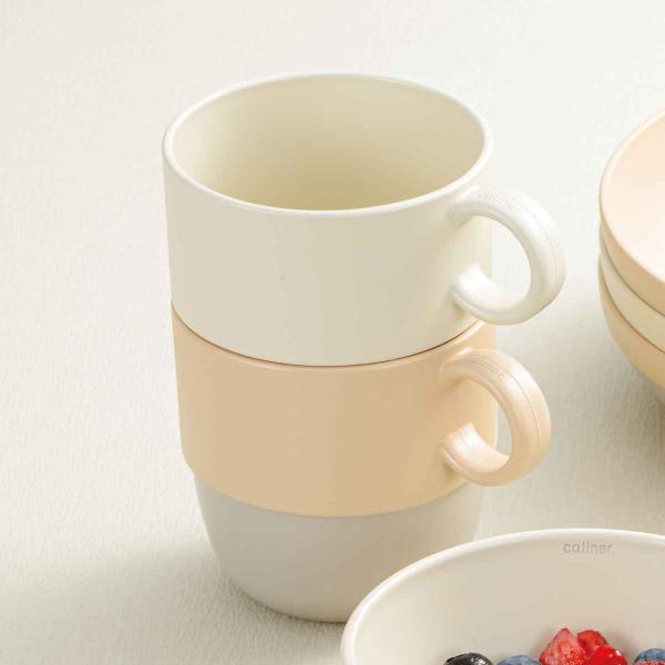 サイズ/約幅10×奥行7.5×高さ7.5cm容量/約240ml内容量/1個材質/PBT樹脂とABS樹脂の合成品種類/ホワイト×ベージュ、ピンク×グレー生産国/日本製食器洗い乾燥機/使用可能電子レンジ/使用可能●内側に抗菌加工をほどこしたマグ...