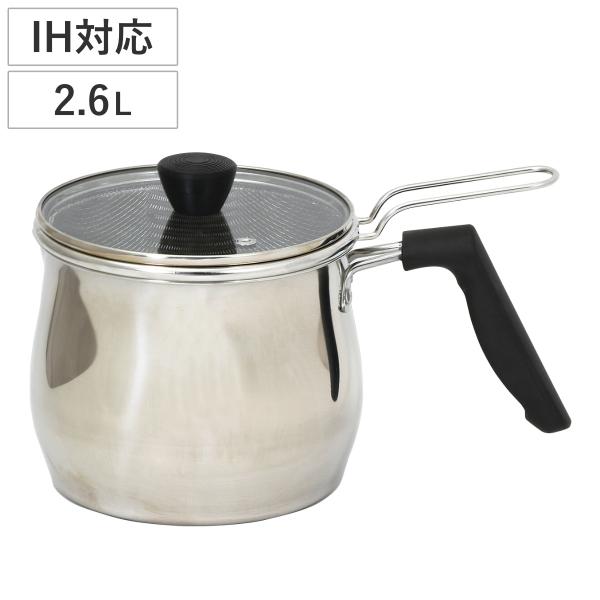 サイズ/【本体】約幅28.5×奥行17×高さ16cm重量：約592g【ストレーナー】約幅26×奥行16×高さ15cm重量：約109g容量/約2.6L内容量/1個材質/本体：ステンレス鋼（クロム18％　ニッケル8％）取っ手：フェノール樹脂スト...