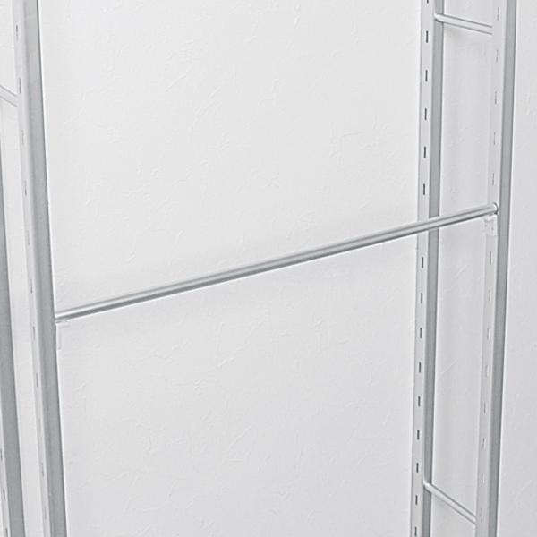 サイズ/約幅56.2×奥行1.3×高さ1.3cm内容量/1本付属品：取付ブロック材質/アルミ耐荷重/3kg●ユニットシェルフ用追加パーツ「パイプハンガー」です。●S字フックをかけたり、ベルトやストールをかけたり自由度の高いバーです。●カーテ...