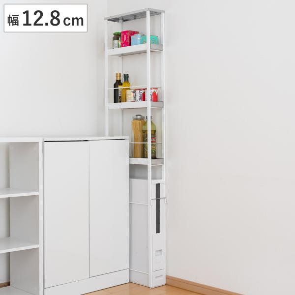 サイズ/約幅12.8×奥行41×高さ160cm重量/約5.3kg内容量/1台付属品：アジャスター材質/本体上・本体下・背板：スチール(メラミン焼付塗装)天板・引き出し・ストッパー：ステンレス生産国/日本製引き出し1段あたり耐荷重/1kg天板...