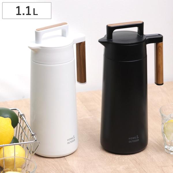 サイズ/約幅15×奥行10.5×高さ28.5cm重量/約681g容量/約1.1L内容量/1個材質/本体内側：18-8ステンレス鋼本体外側：ステンレス鋼(アクリル樹脂塗装)口がね・ハンドル：ポリプロピレンふた栓本体：ポリプロピレンふた栓金属部...