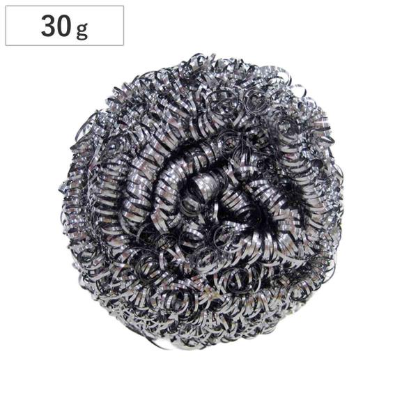 サイズ/約幅7×奥行7×高さ5cm重量/約30g内容量/1個材質/ステンレス鋼生産国/中国製●鍋・鉄器・フライパン用の丈夫で清潔なステンレス製タワシ30gです。●こびりついたガンコな汚れ、ゴケつきを素早く落とします。●球状にしていますので持...