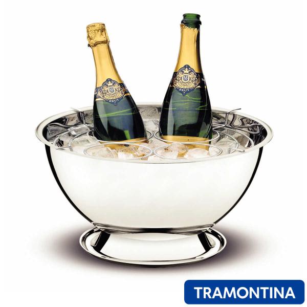 サイズ/約高さ20.8cm直径：約36cmリング内径：10cm重量/約1.82kg内容量/1個材質/18-10ステンレス生産国/ブラジル製●ステンレスで耐久性のあるワインクーラーです。●シンプルながらも高級感があり、イベント会場やホームパー...