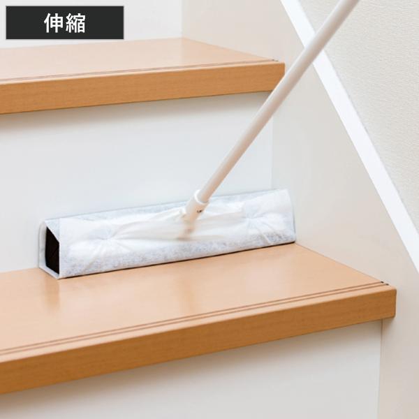 サイズ/約幅27×奥行7×高さ112.5cm伸縮時長さ：約74.5〜112.5cm重量/約270g内容量/1本材質/スポンジ：ポリウレタンヘッド・グリップ：ポリプロピレン柄：スチール生産国/中国製●軽くやわらかい拭き心地で、壁を傷つけにくく...