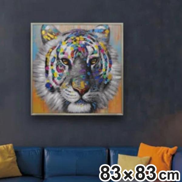 サイズ/約横83×縦83cm厚さ：約3.7cm重量/約3kg内容量/1枚付属品：額（吊金具付き）、額吊紐材質/キャンバス、樹脂フレーム●一つ一つ丁寧にハンドペイントが施されており、唯一無二の美しさを持つアートフレームです。●アートを引き立て...