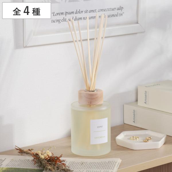 サイズ/約幅8×奥行8×高さ27.5cm重量/約820g容量/約300ml内容量/1個材質/本体：ガラス蓋：天然木スティック：ラタン成分/香料、溶剤種類/デイドリーム、ハピネス、ブロッサム、ホワイトムスク生産国/中国製●ナチュラルなボトルデ...