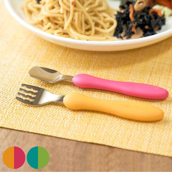 サイズ/フォーク：約幅2.2×奥行1×高さ12.8cmスプーン：約幅2.4×奥行1×高さ12.8cm重量/フォーク：約15gスプーン：約16g内容量/フォーク×1、スプーン×1材質/ポリプロピレン、ステンレス種類/オレンジ×チェリー、ミント...