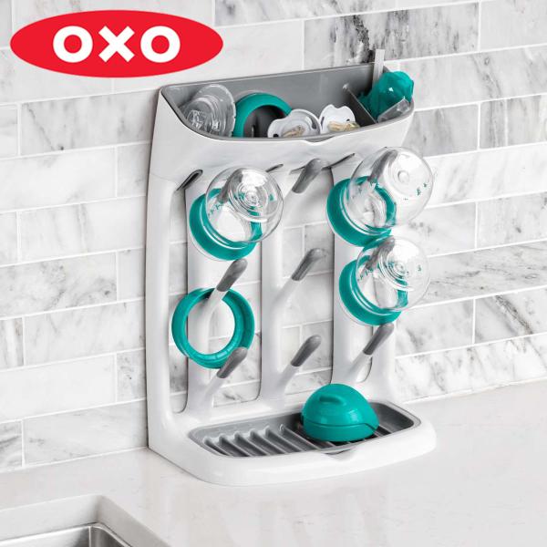 サイズ/約幅27×奥行15.5×高さ36cm重量/約700g内容量/1個食器洗い乾燥機/部品によって使用不可●壁にぴったり付けられるスリムで省スペースな水切りラックです。●限られたスペースでもたくさんの哺乳瓶やカップ、ボトルなどの水切りがで...