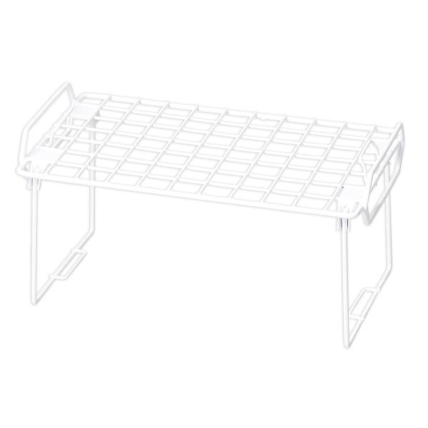 サイズ/約幅31×奥行18.5×高さ16cm重量/約368g内容量/1個材質/鉄（ポリエチレンコーティング）生産国/中国製スタッキング/可能耐荷重/約3kg（1個使用時）●シンク下やコンロ周りの整理整頓に便利な積み重ね棚です。●同商品を積み...