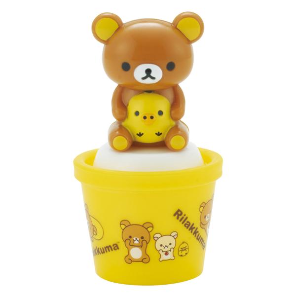 サイズ/本体：直径3.65×高さ3.8cm（マスコット部のぞく)スタンド：直径4.8×高さ3.8cm内容量/1個材質/本体・スタンド：ポリプロピレンマスコット：ABS樹脂生産国/中国製パーツ別耐熱温度/本体・スタンド：120度マスコット：8...