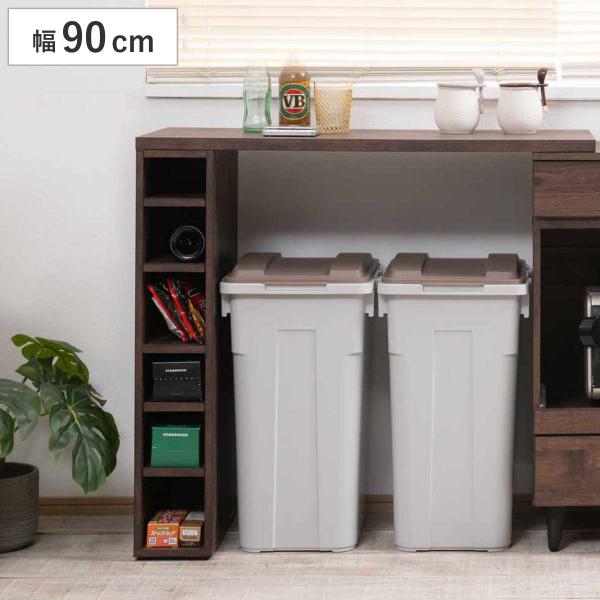 サイズ/約幅90×奥行40×高さ82.5cm重量/約14kg内容量/1台付属品：可動棚4枚、固定金具材質/本体：強化プリント紙化粧繊維板生産国/中国製天板耐荷重/40kg棚板1枚あたり耐荷重/5kg組立状態/お客様組立品●スペースに合わせて...