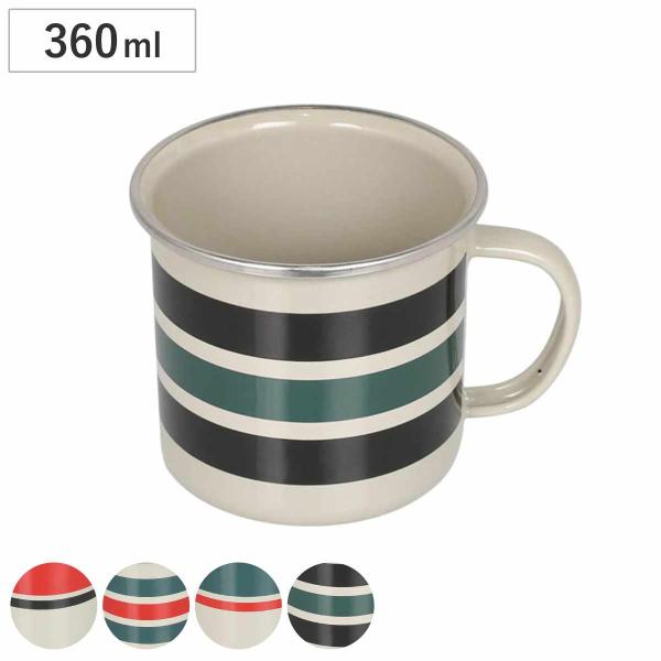 サイズ/約奥行9.3×高さ8.2cm直径：約12cm容量/約360ml内容量/1個材質/エナメル、スチール、304ステンレススチール種類/ブラック×グリーン×ブラック、グリーン×レッド、グリーン×レッド×グリーン、レッド×ブラック生産国/中...
