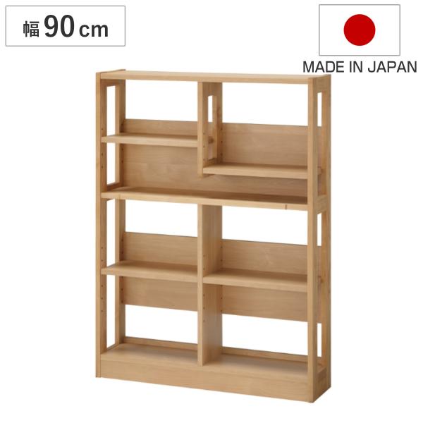 サイズ/約幅90×奥行23×高さ120.5cm重量/約18kg内容量/1台材質/側柱：アルダー材その他：プリント化粧合板自然塗装カラー/ナチュラル生産国/日本製組立状態/完成品梱包サイズ/幅93×奥行26×高さ123cmお届け梱包数/1個口...