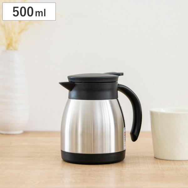 サイズ/約幅14.5×奥行11×高さ15cm重量/約384g容量/約500ml内容量/1個材質/本体内側：18-8ステンレス鋼本体外側：ステンレス鋼口がね・ハンドル・ふた栓：ポリプロピレン開閉レバー：ABS樹脂パッキン：シリコーンゴム生産国...