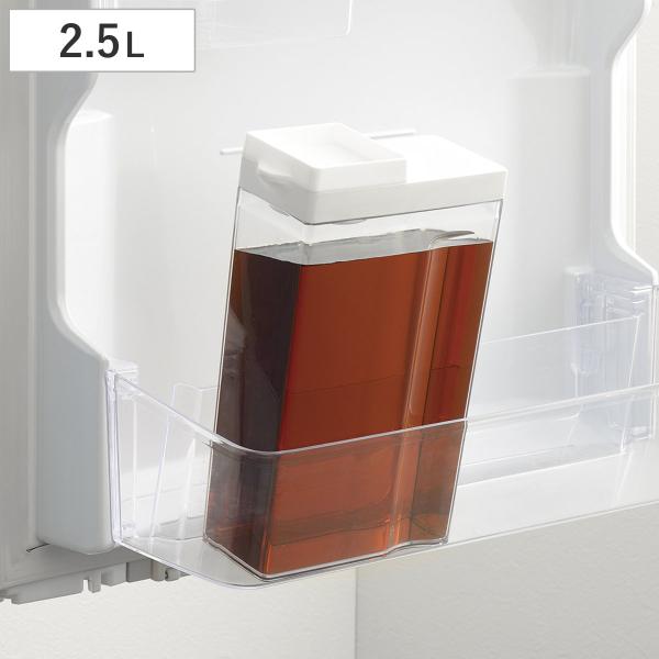 サイズ/約幅8×奥行17.5×高さ27.5cm重量/約425g容量/約2.5L内容量/1個材質/本体：AS樹脂ふた栓：ポリプロピレン・熱可塑性エラストマー生産国/日本製耐熱温度/100度耐冷温度/-20度食器洗い乾燥機/使用不可●スクエアタ...