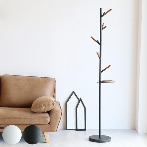 サイズ/約幅34.5×奥行30×高さ178cm重量/約5.1kg内容量/1台材質/合成樹脂化粧繊維板（塩化ビニル）金属（スチール）天然木（ラバーウッド材）【塗料】ラッカー塗装粉体塗装種類/アイボリー、ブラック生産国/台湾製耐荷重/各フック：...