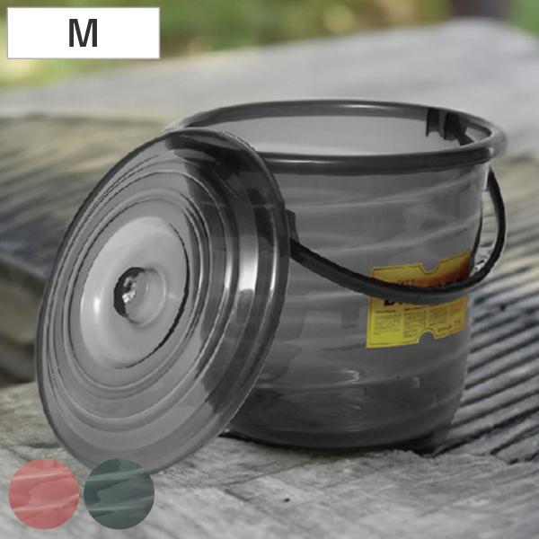 サイズ/約高さ31cm直径：約32cm容量/約15.5L内容量/1個材質/プラスチック種類/ピンク、グレー生産国/中国製●スタイリッシュなバケツで日常をアップデートできます。●中身がすぐ分かる半透明でキャンプや整理にも便利です。●容量15....