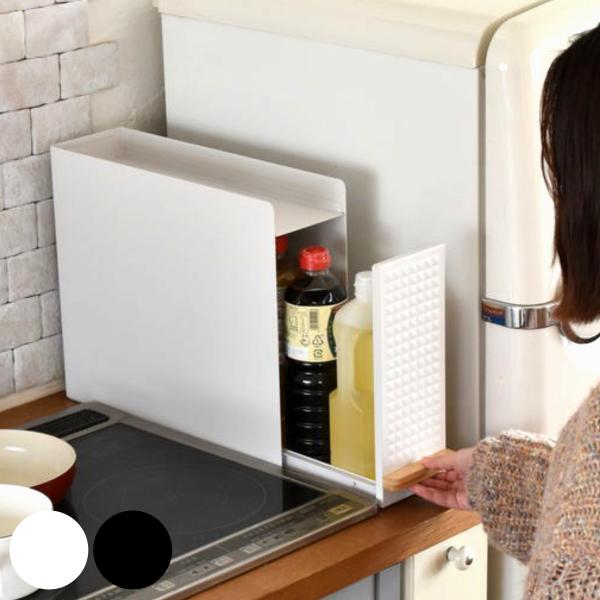 サイズ/約幅12×奥行42×高さ34.5cm重量/約5kg内容量/1個材質/本体・扉：スチール（エポキシ粉体塗装）取っ手：バンブー集成材（ラッカー塗装）種類/ホワイト、ブラック生産国/中国製耐荷重/4.5kg組立状態/完成品●調味料などをす...