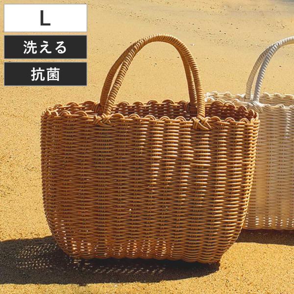 サイズ/約幅37×奥行17×高さ24cm取っ手を含む高さ：約37cm内容量/1個材質/抗菌ポリプロピレン、ポリエチレン生産国/中国製洗濯/手洗いのみ可能●抗菌素材を使用した、洗えるかごバッグです。●水に強く丸洗いが可能です。●紫外線にも強い...