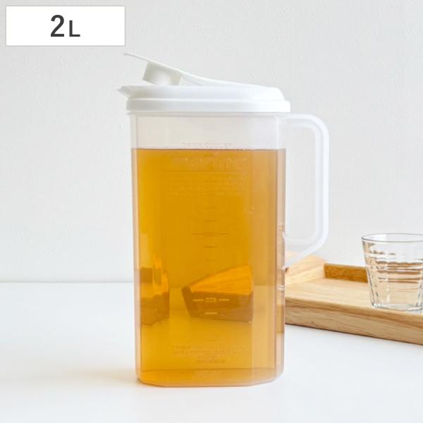 サイズ/約幅9.6×奥行18.1×高さ26.4cm重量/約218g容量/約2L内容量/1個材質/本体、キャップ：ポリプロピレン上蓋：ポリエチレンポリエチレン生産国/日本製パーツ別耐熱温度/本体：120度フタ：70度パーツ別耐冷温度/本体：-...